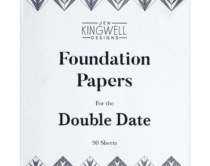 Double Date Quilt Foundation Papers by Jen Kingwell - Etsy