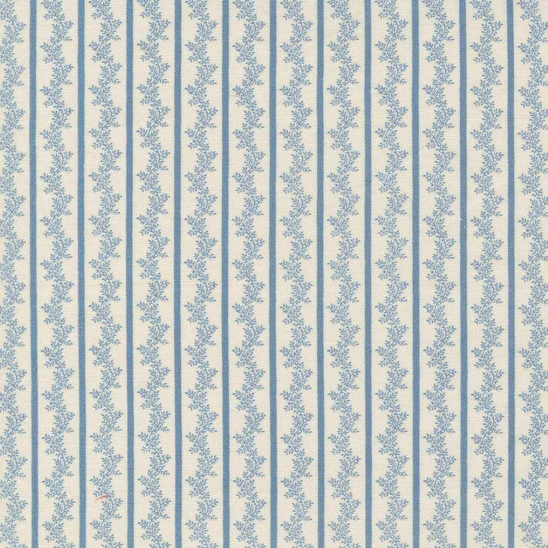 Florence's Fancytrellis Vine Stripes Blue by Betsy Chutchian for Moda - Etsy