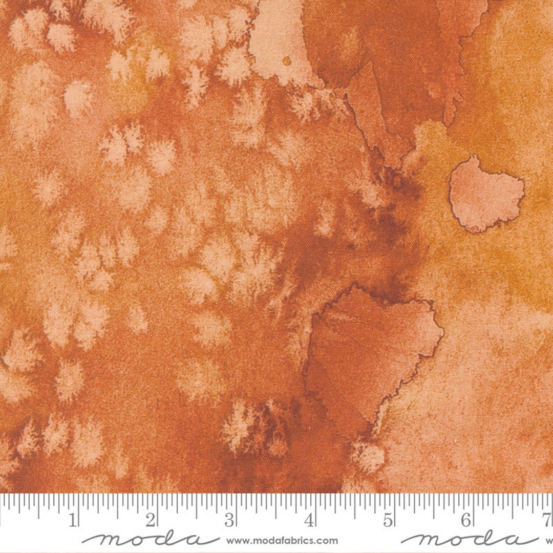 Desert Oasis Flow Basics Red Ochre by Create Joy Project for Moda - Etsy
