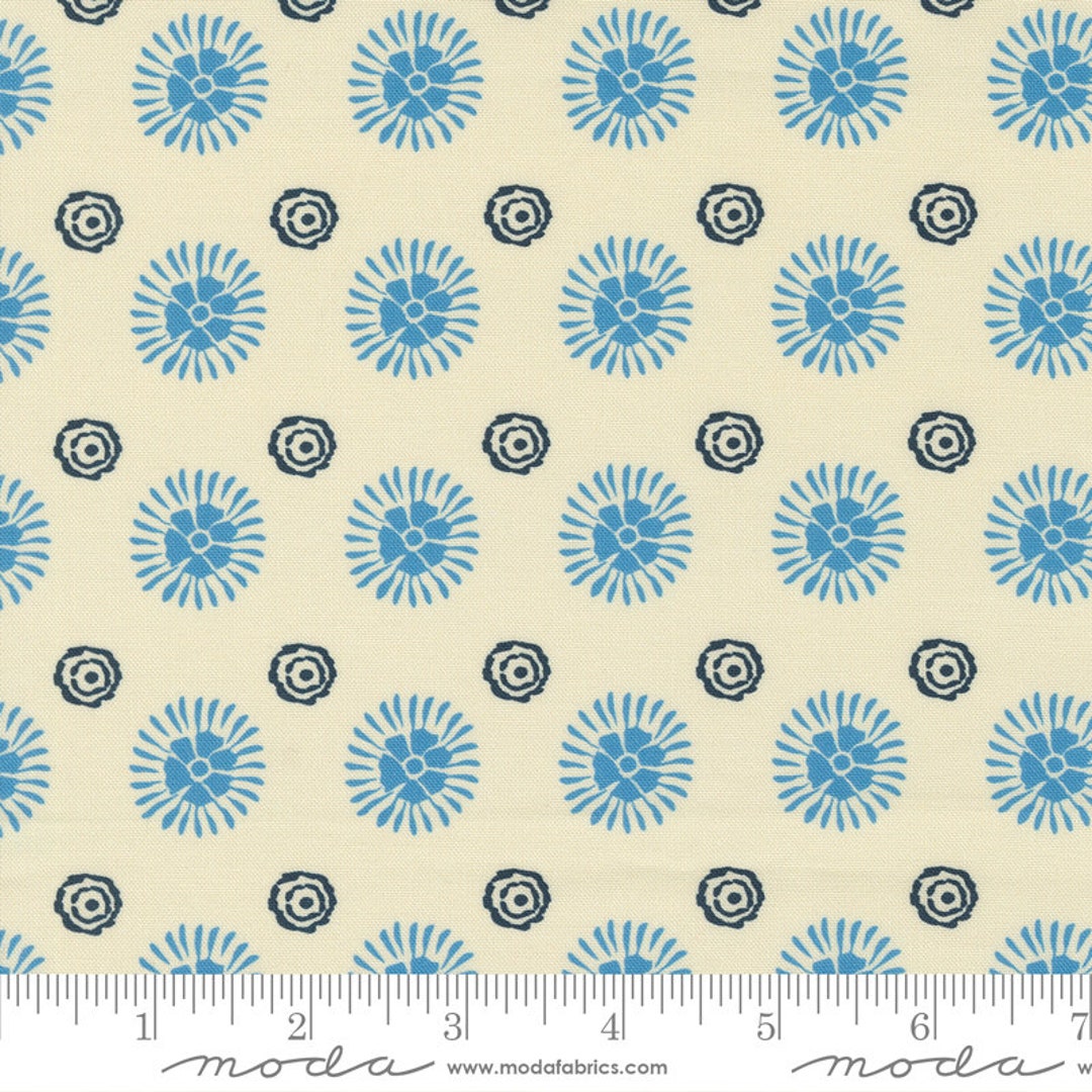 Cadence Dots Cream Cornflower by Crystal Manning for Moda - Etsy