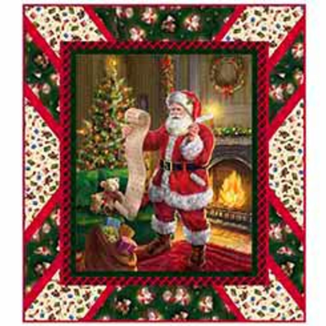 Panel Pop Quilt Kit Featuring Checking It Twice Collection by Quilting ...
