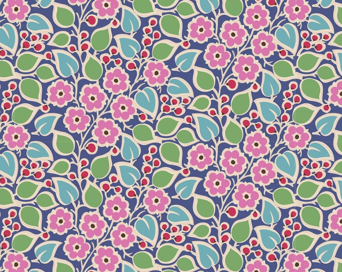 Tilda Pie in the Sky Topsy Turvy Blue Yardage by Norwegian Designer ...