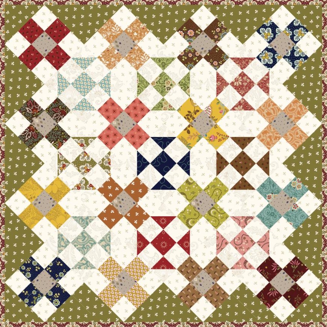 Prairie Pretties Simple Whatnots 15 Sampler Quilt Kit by Kim Diehl 17.5 ...