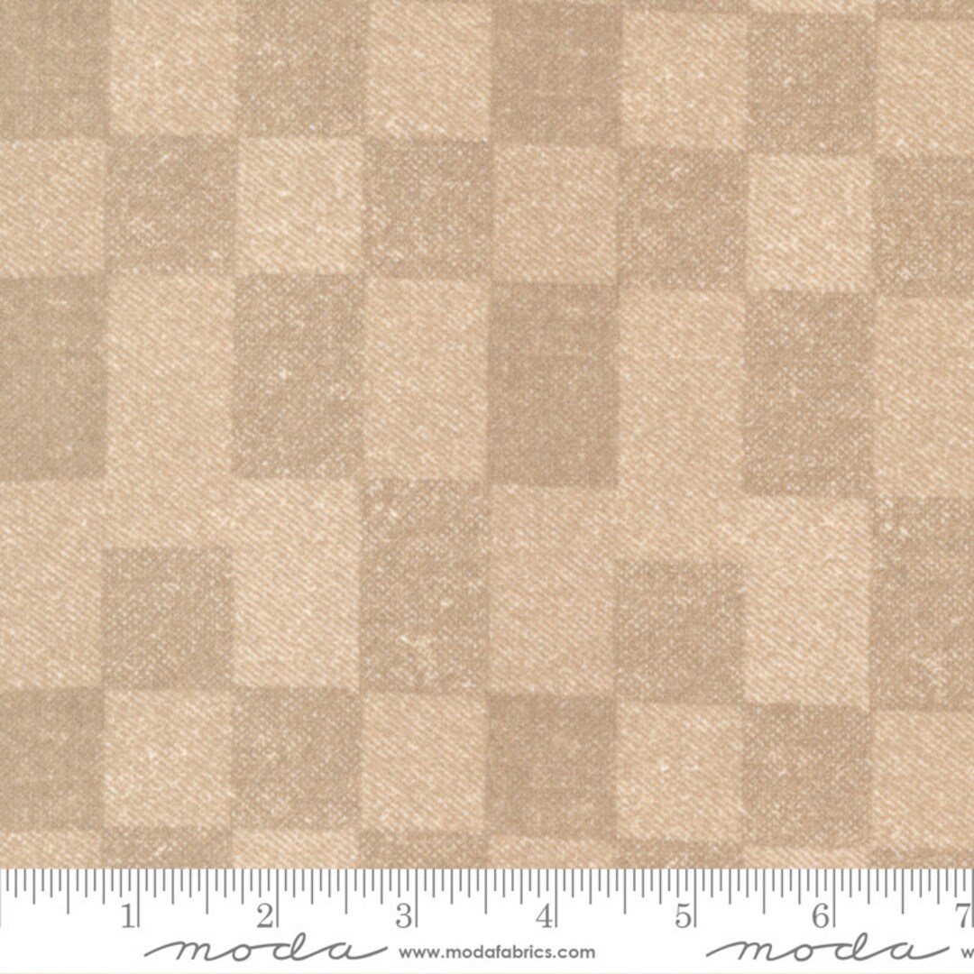 Lakeside Gatherings Flannel Color Blocks Checks and Plaids Sand by Primitive Gatherings for Moda ...