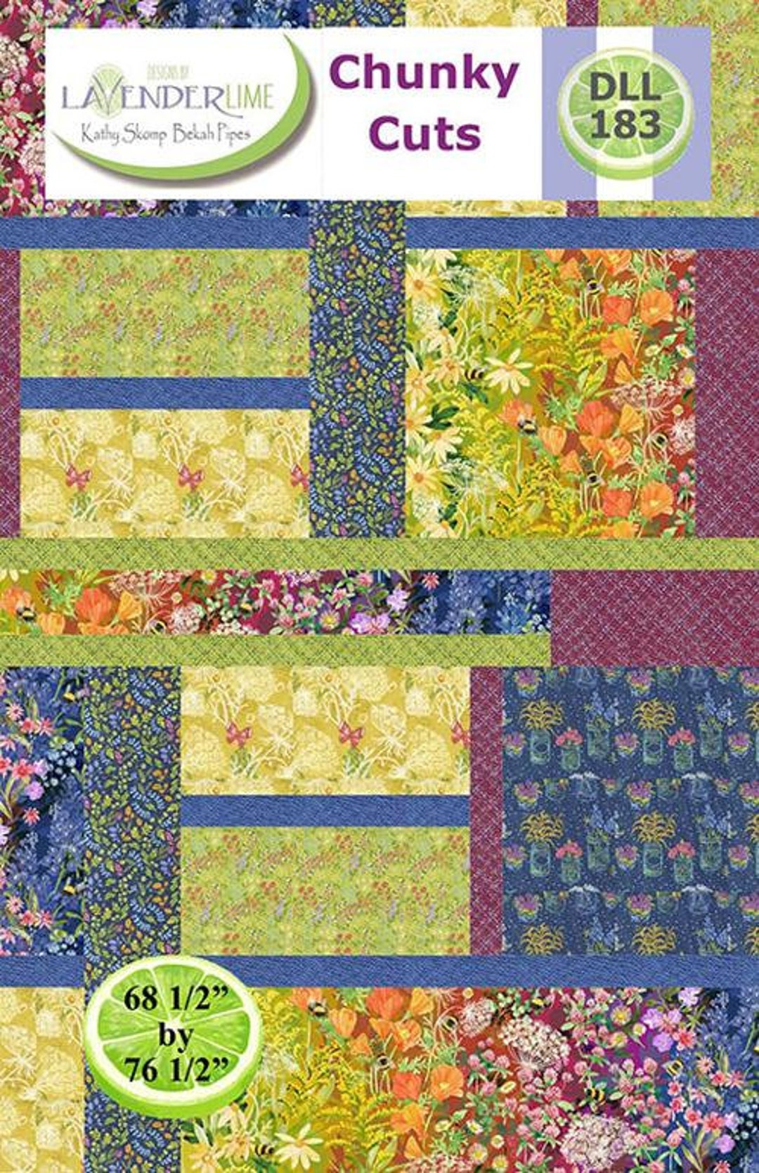 Chucky Cuts Quilt Kit Featuring Wild Blossoms by Robin Pickens - Etsy