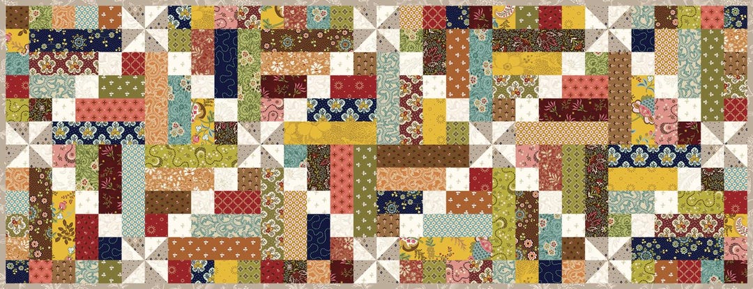 Out for a Spin Simple Whatnots 15 Sampler Quilt Kit by Kim Diehl 12.5 ...