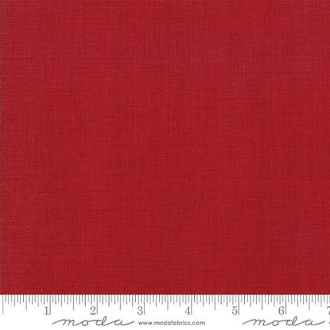 French General Solids Garance Red Linen Texture Basic by French General ...