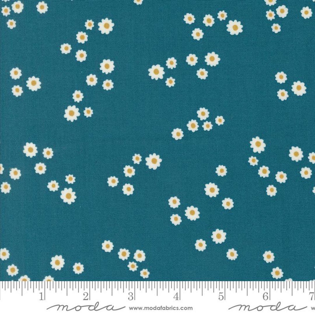 Field of Flowers Chamomile Blenders Peacock Blue by Katharine Watson ...