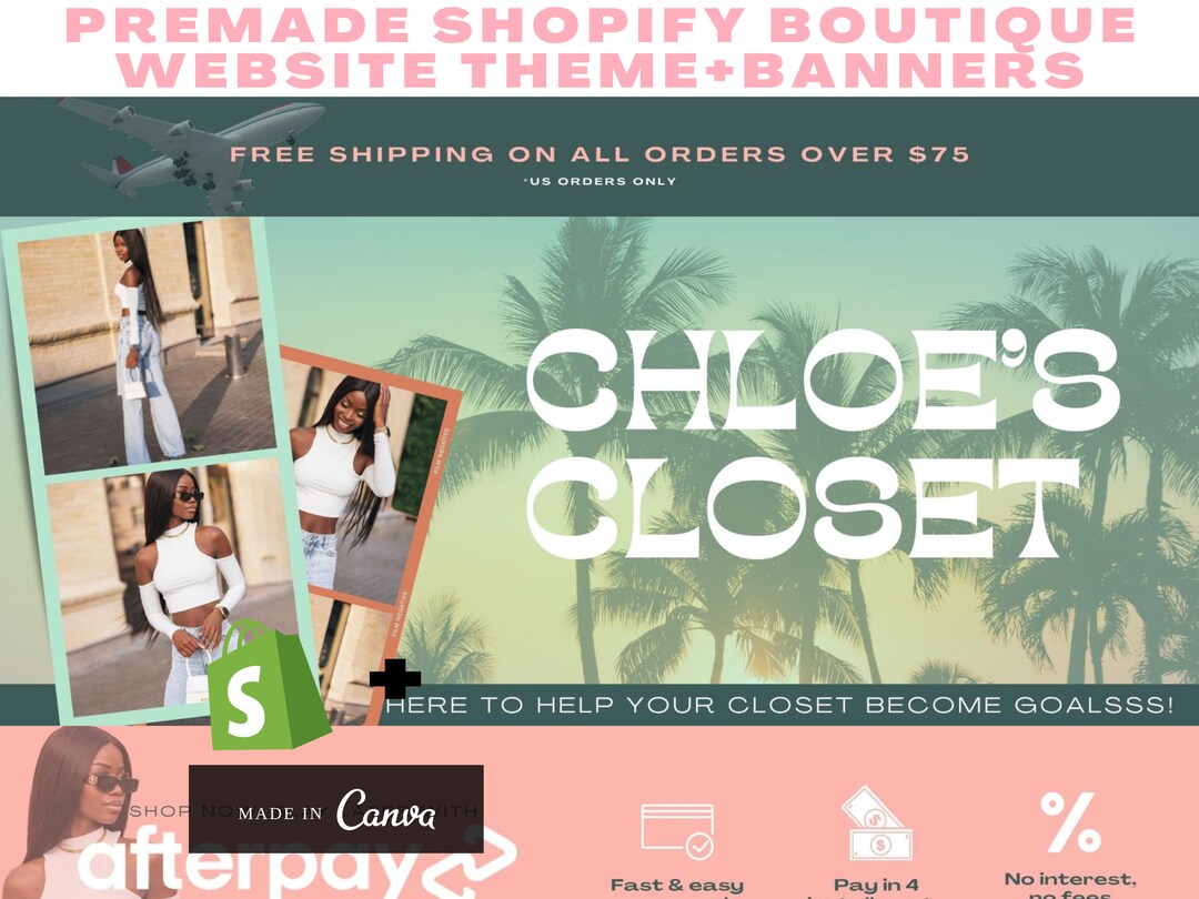 Shopify Theme Template Boutique, Shopify Template, Shopify Themes ...