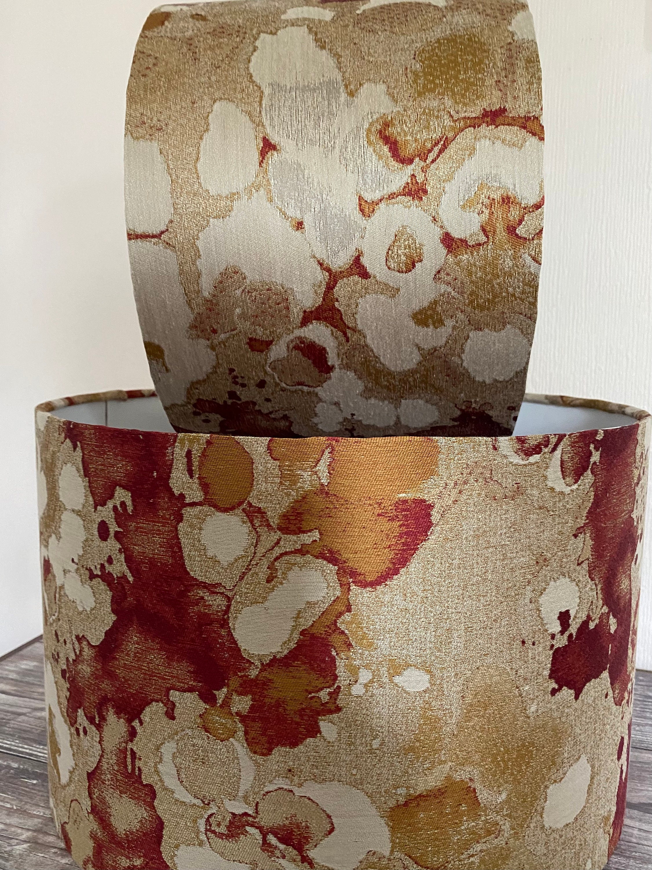 Red Gold Lampshade, Table Lampshade, Ceiling Lampshade, Red Lampshade ...