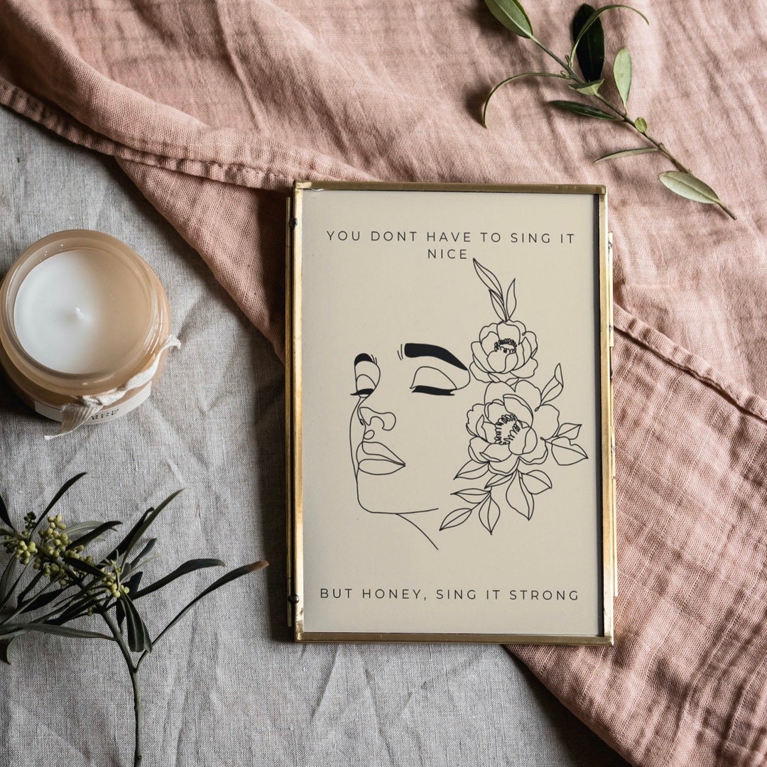 Hozier Inspired to Noise Making sing Lyric Print A3 A4 - Etsy