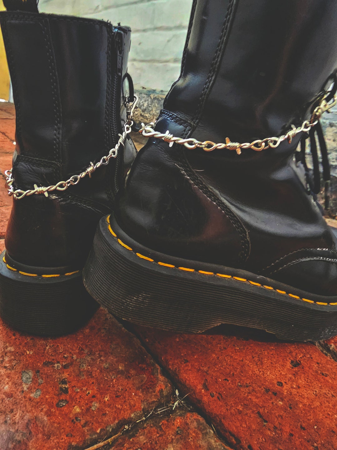Barbed Wire Boot Chains - Etsy