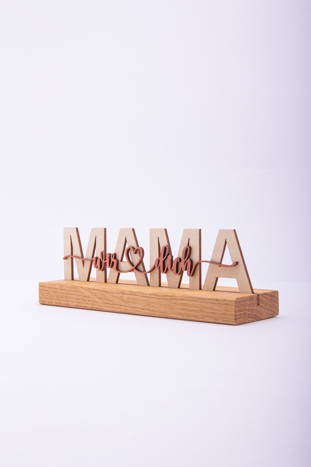 Mom Standee With Oak Base / Best Mom / Birthday Gift for Mom / Mother's ...