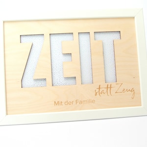 Individuelles Geschenk: ZEIT statt Zeug Gutschein mit persönlicher ...
