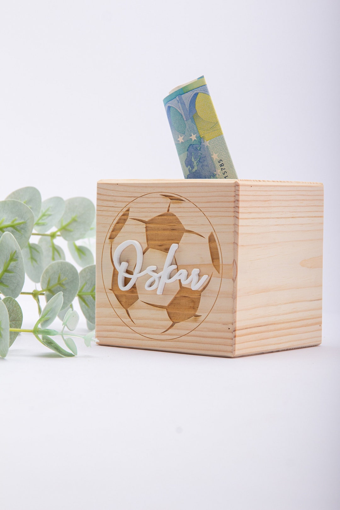 Football Money Box, Money Box With Football, Money Box Personalized ...