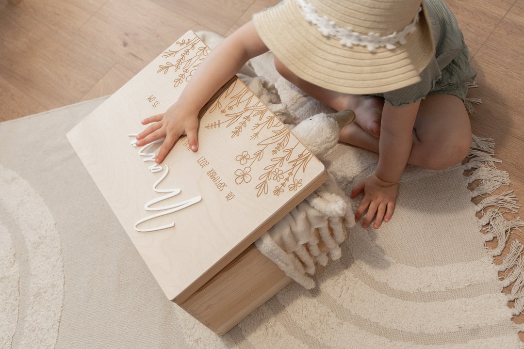 Baby Memory Box / Memory Box for Birth, Gift for Baptism or Birth, Box ...