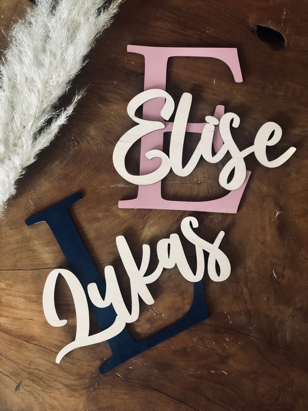 Children's Room Door Sign With Name and Letter / Wall Decoration Made ...