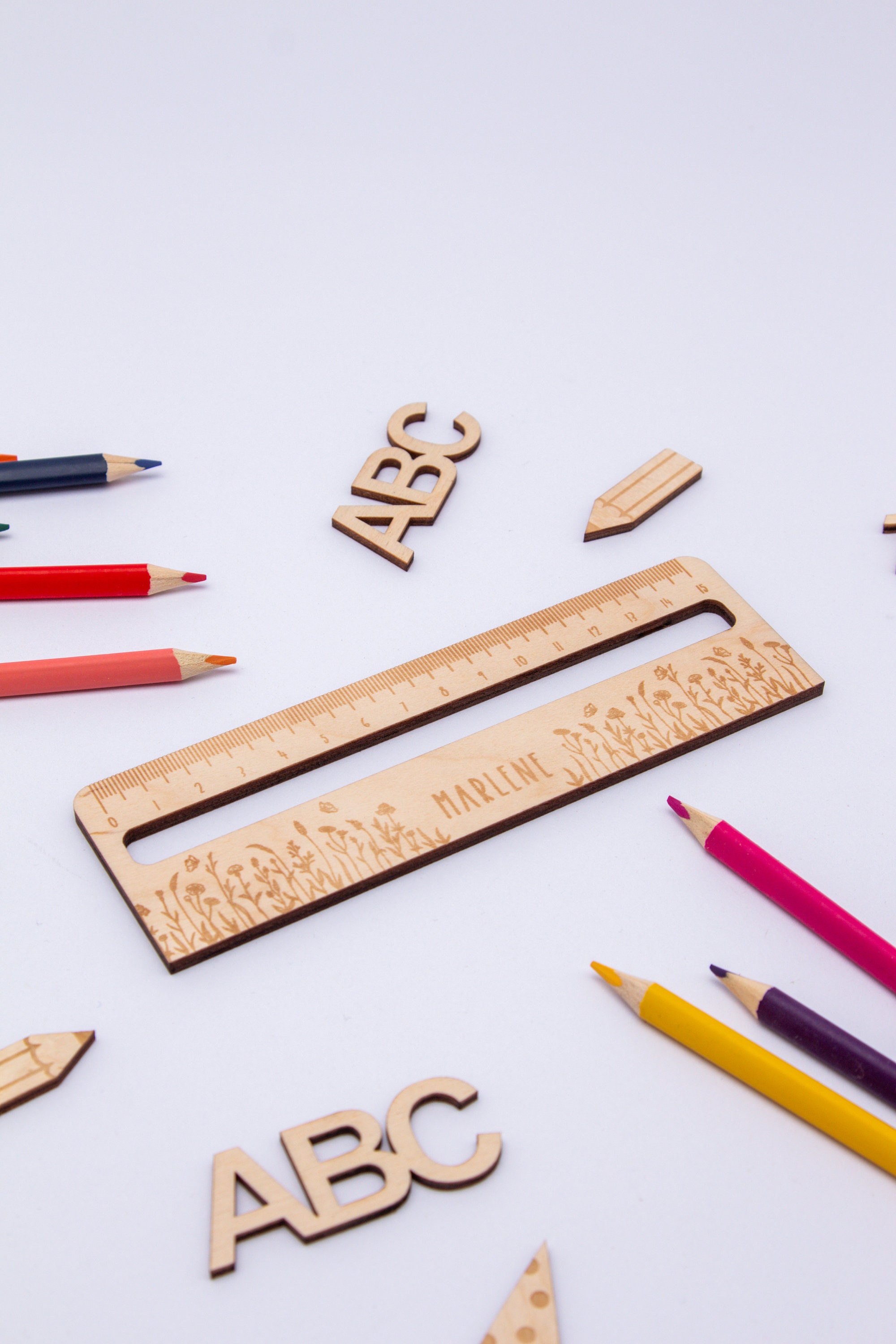 Personalized Ruler With Name for School Enrollment / Reading Aid for ...