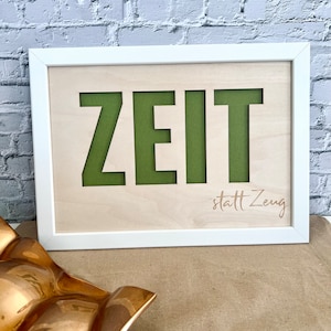 Individuelles Geschenk: ZEIT statt Zeug Gutschein mit persönlicher ...