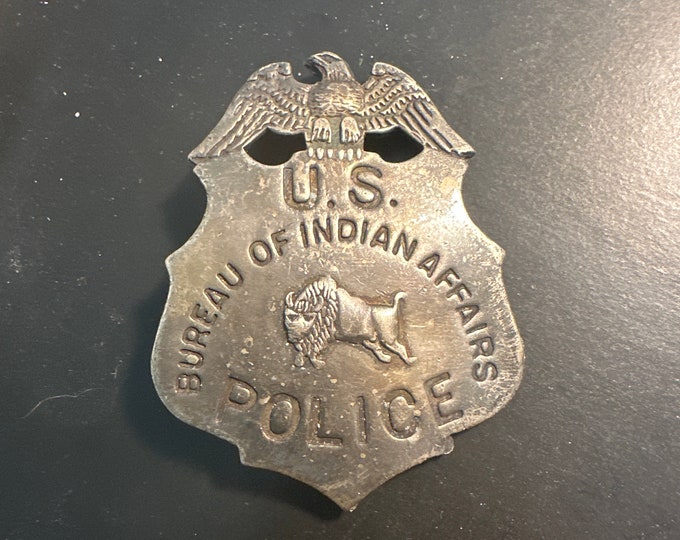 Bureau of Indian Affairs Badge Replica - Etsy