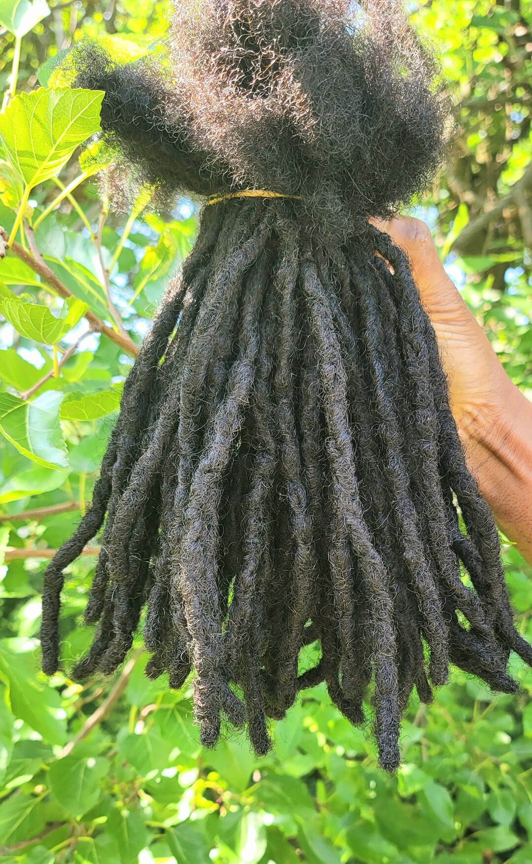 100% Human Hair Interlock Loc Extensions Natural Human Hair Locs ...