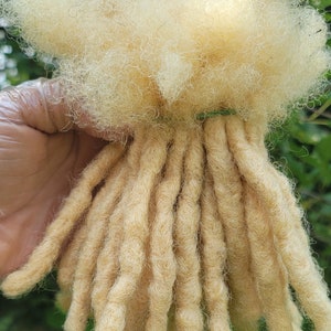 100% Human Hair Interlock Loc Extensions Natural Human Hair Locs ...