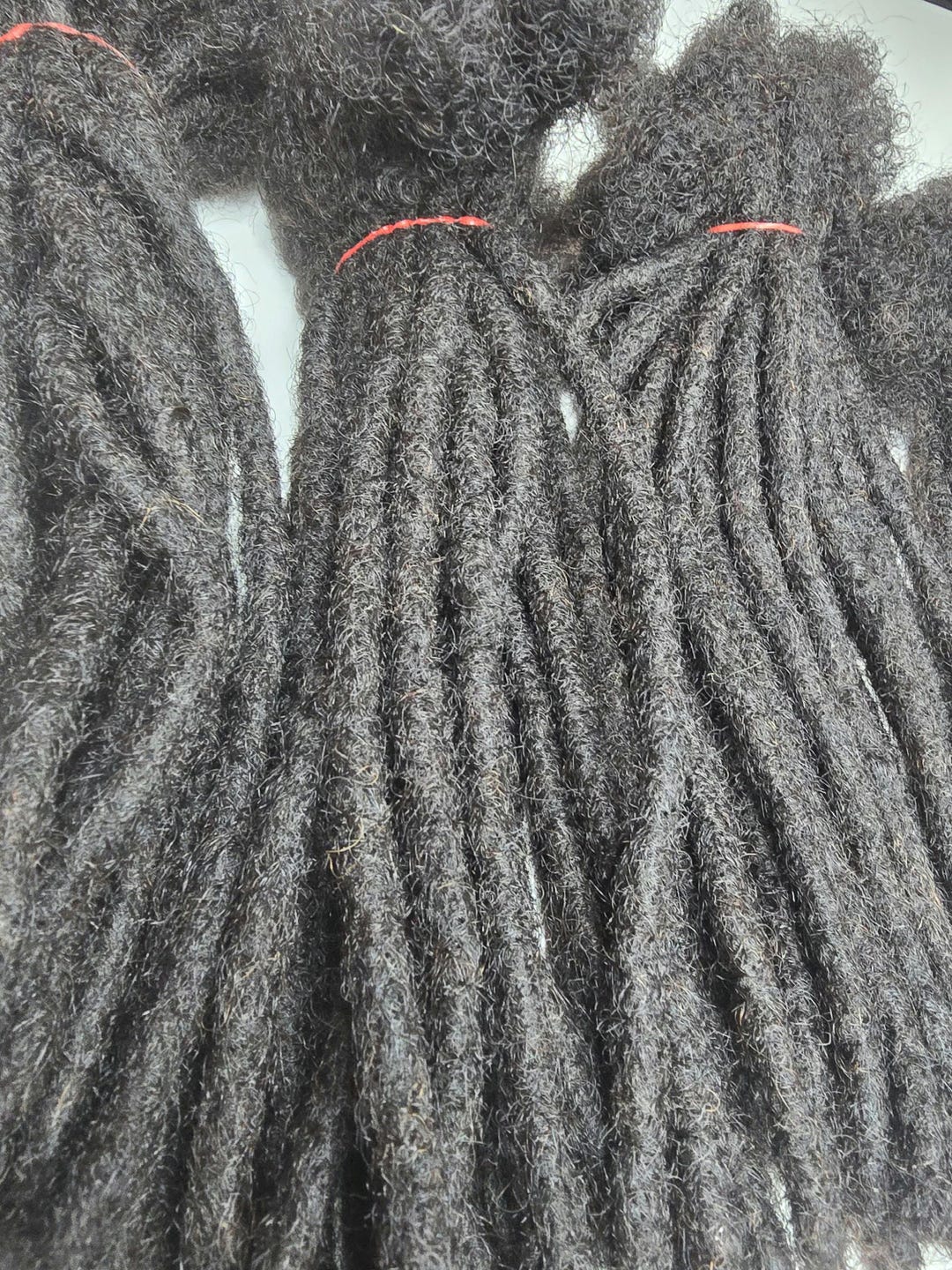 100% Human Hair Loc Extensions 10 Locs per Bundle Can Be Dyed Bleached ...