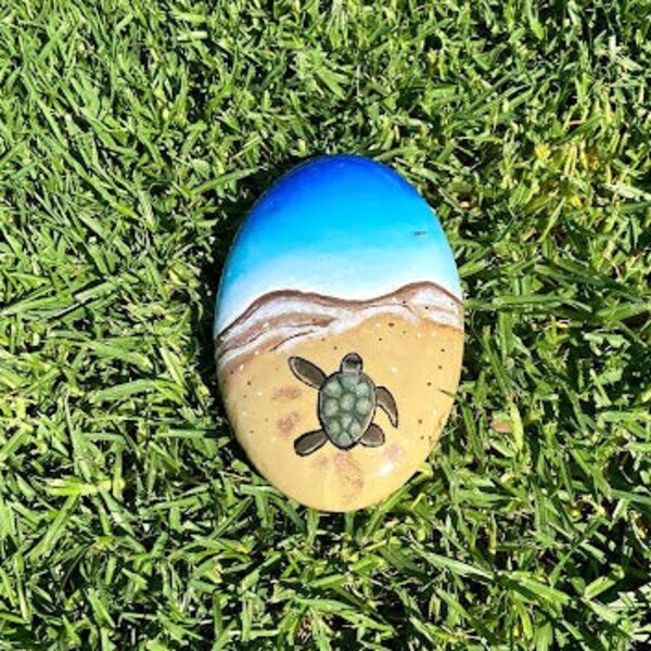 Painted Rocks Turtle - Etsy