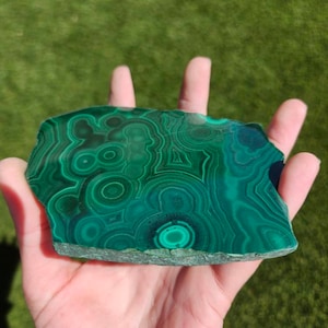 Polished Malachite Slab Variety, Grade A+ Malachite Slice - Etsy