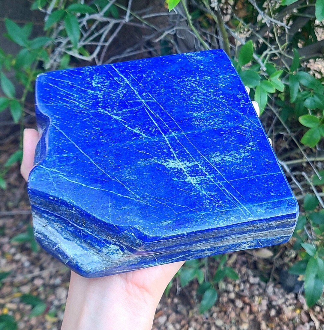 1996g Lapis Lazuli Slab, Large Rare A Lapis Lazuli Crystal, Polished ...