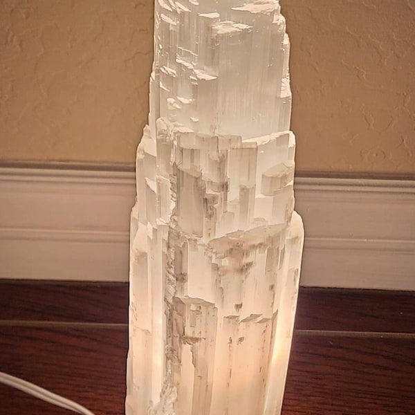 Selenite Lamp - Etsy