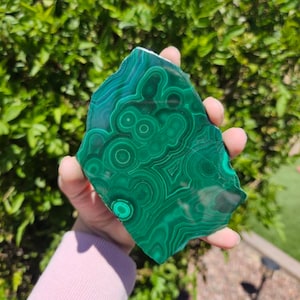 Polished Malachite Slab Variety, Grade A+ Malachite Slice - Etsy