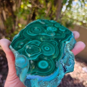 Polished Malachite Slab Variety, Grade A+ Malachite Slice - Etsy