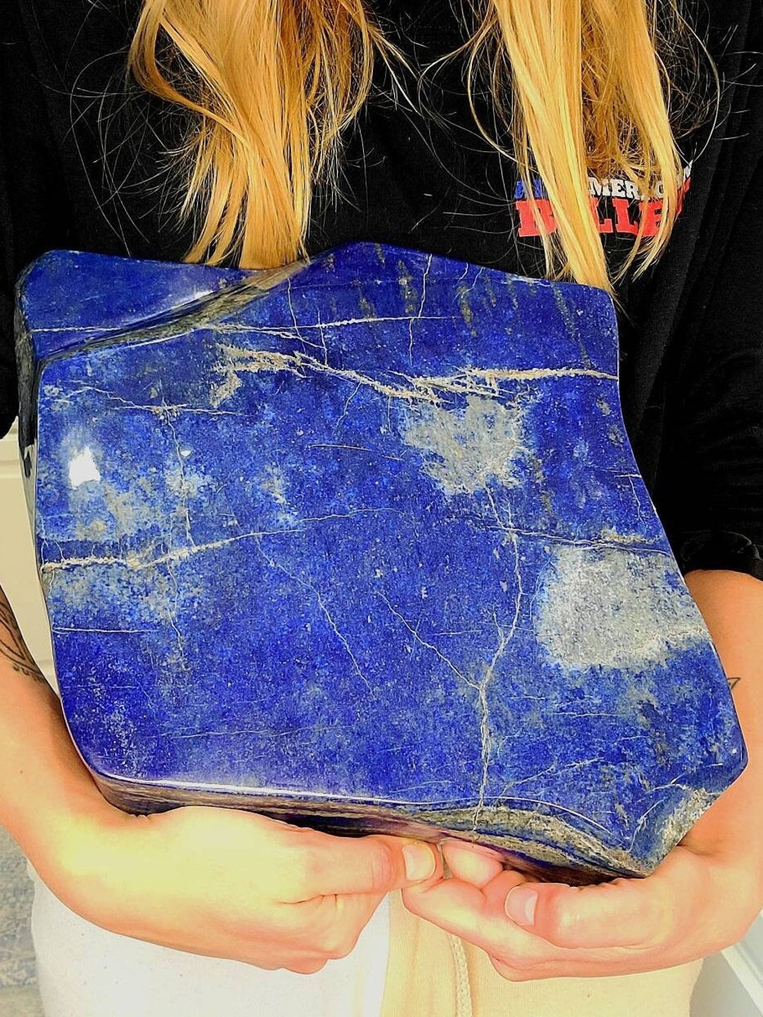 XXL Lapis Lazuli Slab: Polished Free Form Gemstone (25lbs) - Etsy