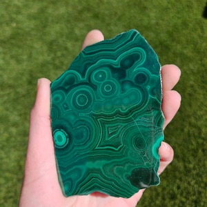 Polished Malachite Slab Variety, Grade A+ Malachite Slice - Etsy