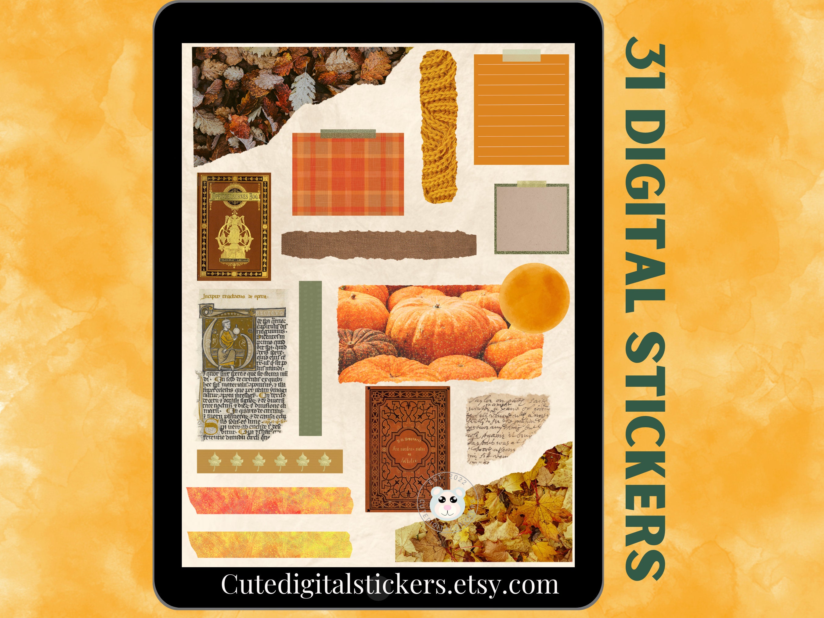 Fall Digital Stickers, Sticky Notes Png, Note Stickers Goodnotes ...