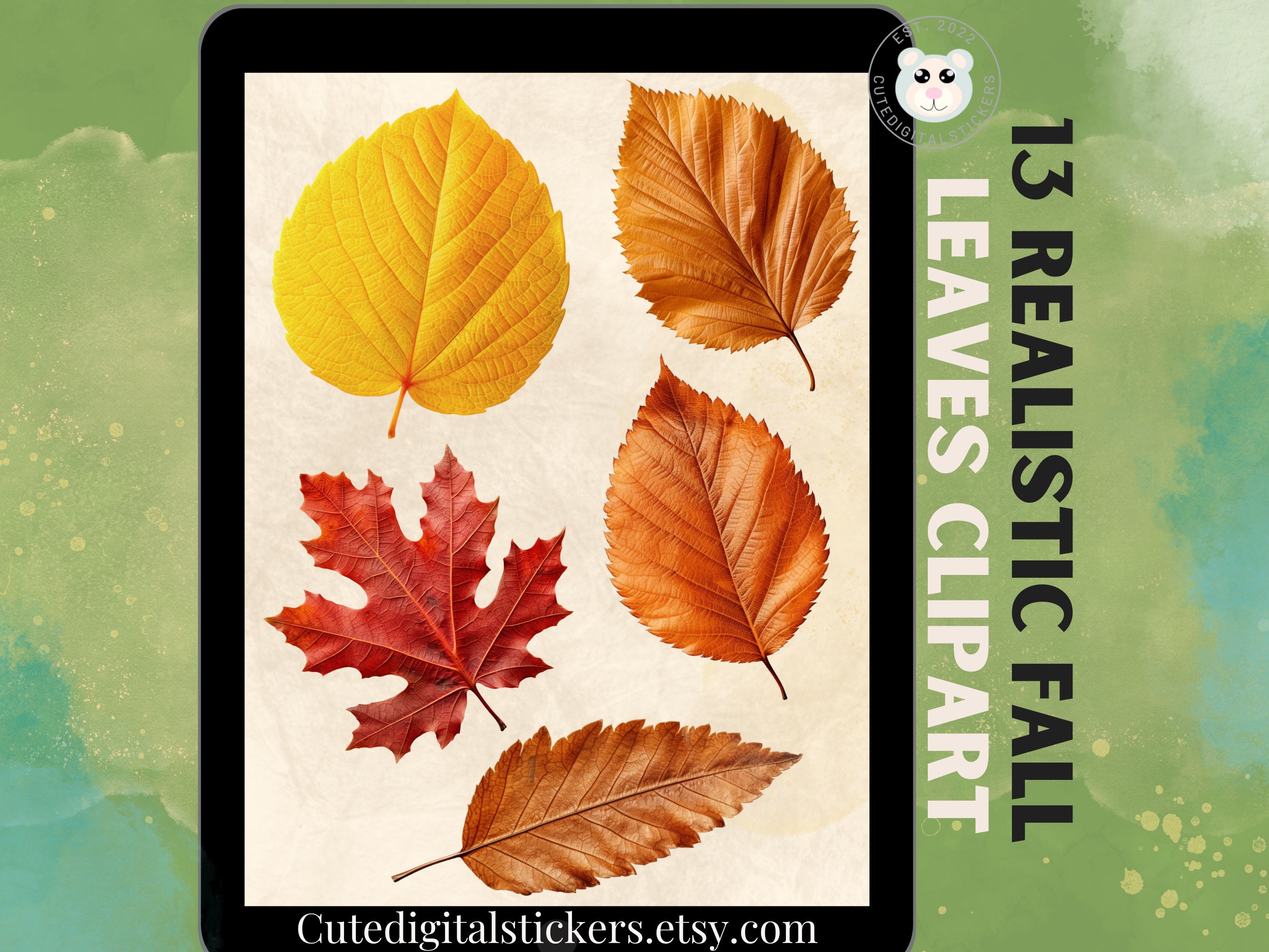 Fall Leaves Clipart, Lifelike Fall Leaves Png, Fall Leaves Digital Clip ...