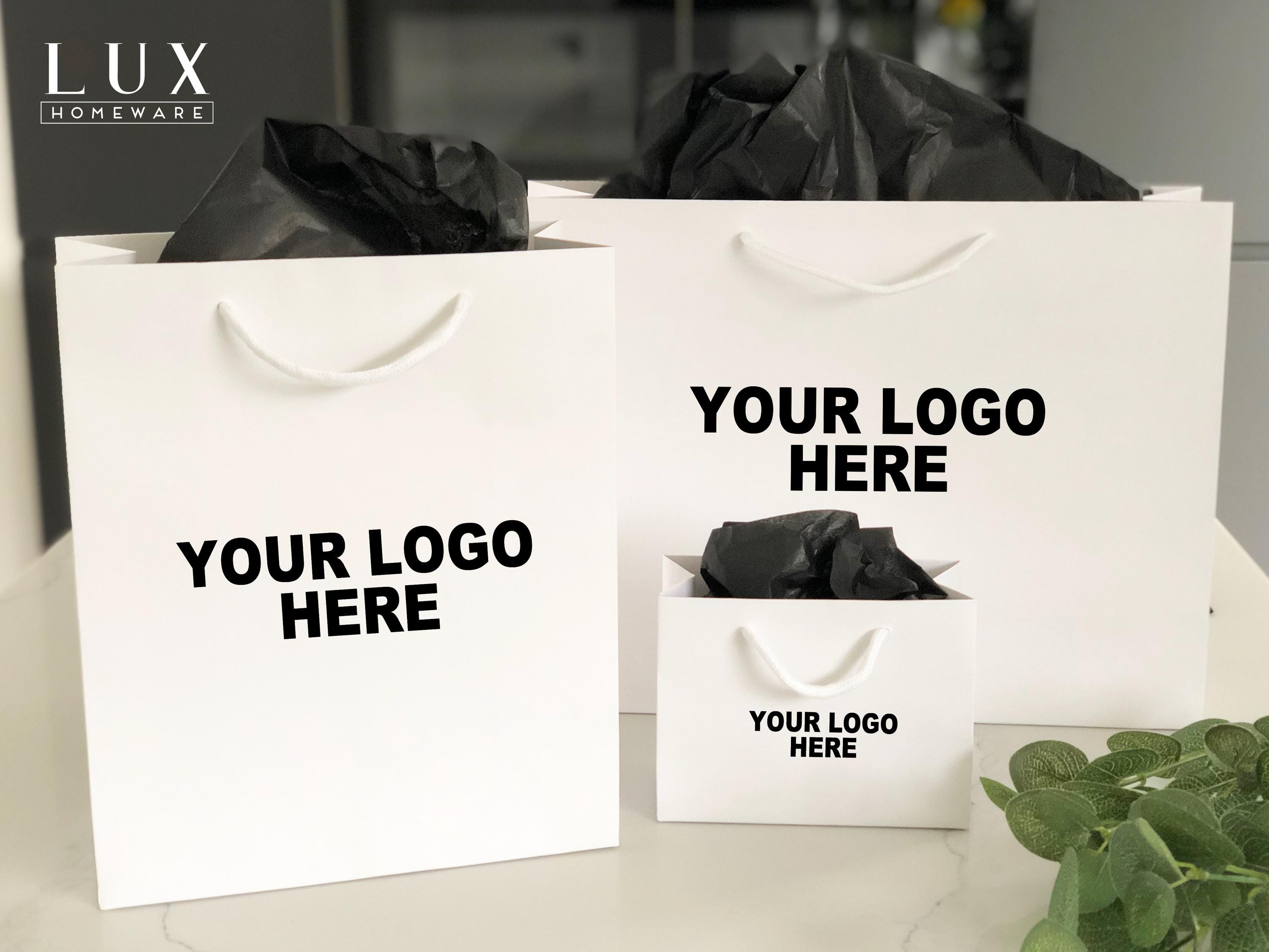 Personalised Logo Gift Bags | Custom Business Packaging Bags | Branded ...
