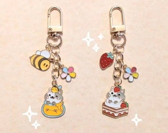 Cat Couple Keychains | Etsy