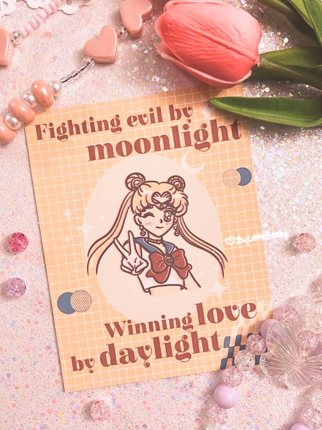 Moonlight Art Print Anime Art Print Scrapbooking Bullet Journal ...