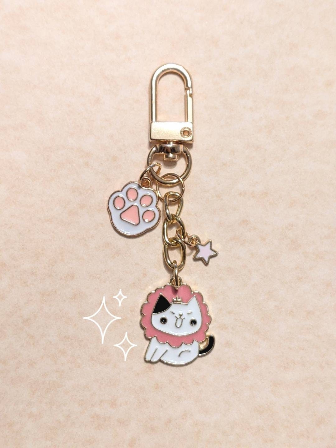 Princess Kitty Keychain | Kawaii Keychain | Cute Accessories | Pink Cat ...