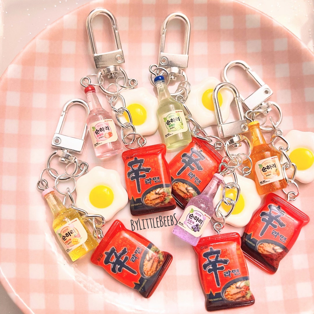 Korean Snacks Keychain | Kawaii Keychain | Cute Accessories | Foodie ...