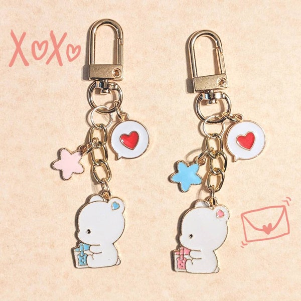 Couple Bear Keychain - Etsy