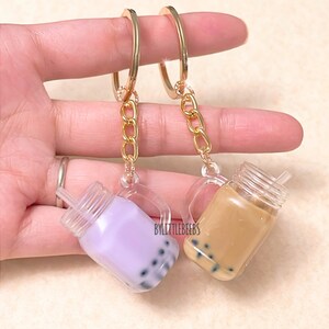 Boba Keychain | Kawaii Keychain | Cute Accessories | Foodie Keychain ...