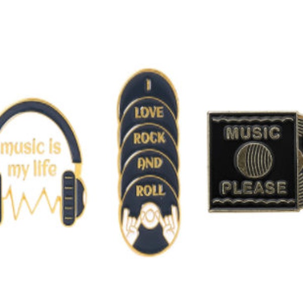 Music Enamel Pin - Etsy