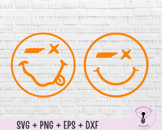Tennessee State Smiley Face Svg University of Tennessee | Etsy