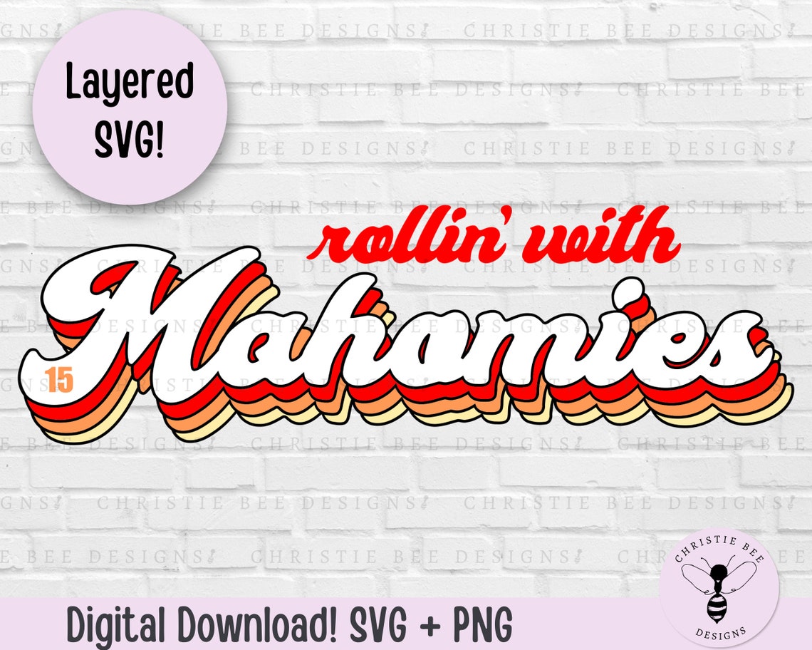 Mahomes SVG, Rollin With Mahomies Retro Svg Png, KC Football Svg Png ...