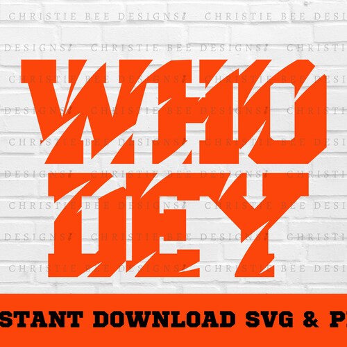 Bengals SVG Who Dey SVG Football SVG - Etsy