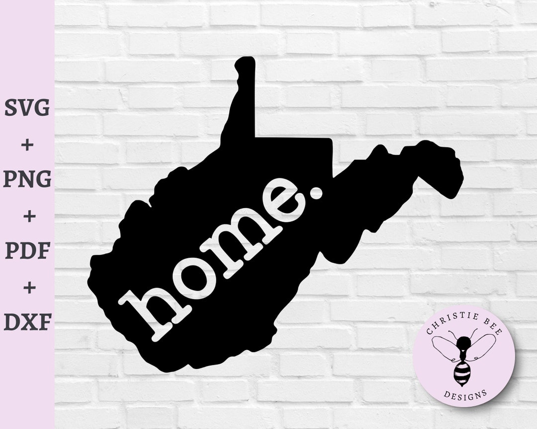 West Virginia Home State SVG, WV Home State Svg Png for Decal, Shirt ...