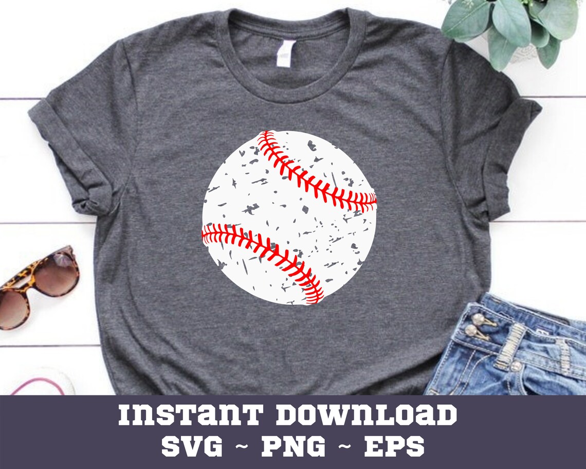 Grunge Baseball Svg Grunge Softball Svg Distressed Baseball - Etsy